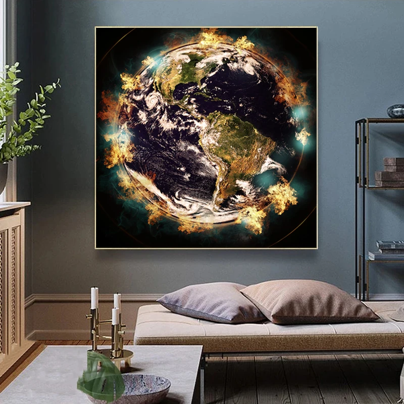 Abstract Earth Painting