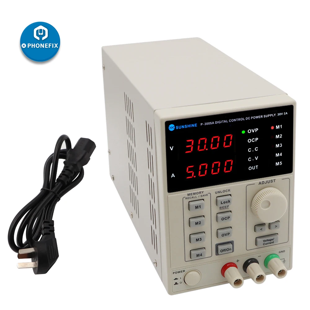 Fuente de alimentación cc ajustable de precisión Variable, reemplazo de 30V 5A 110V KORAD ...