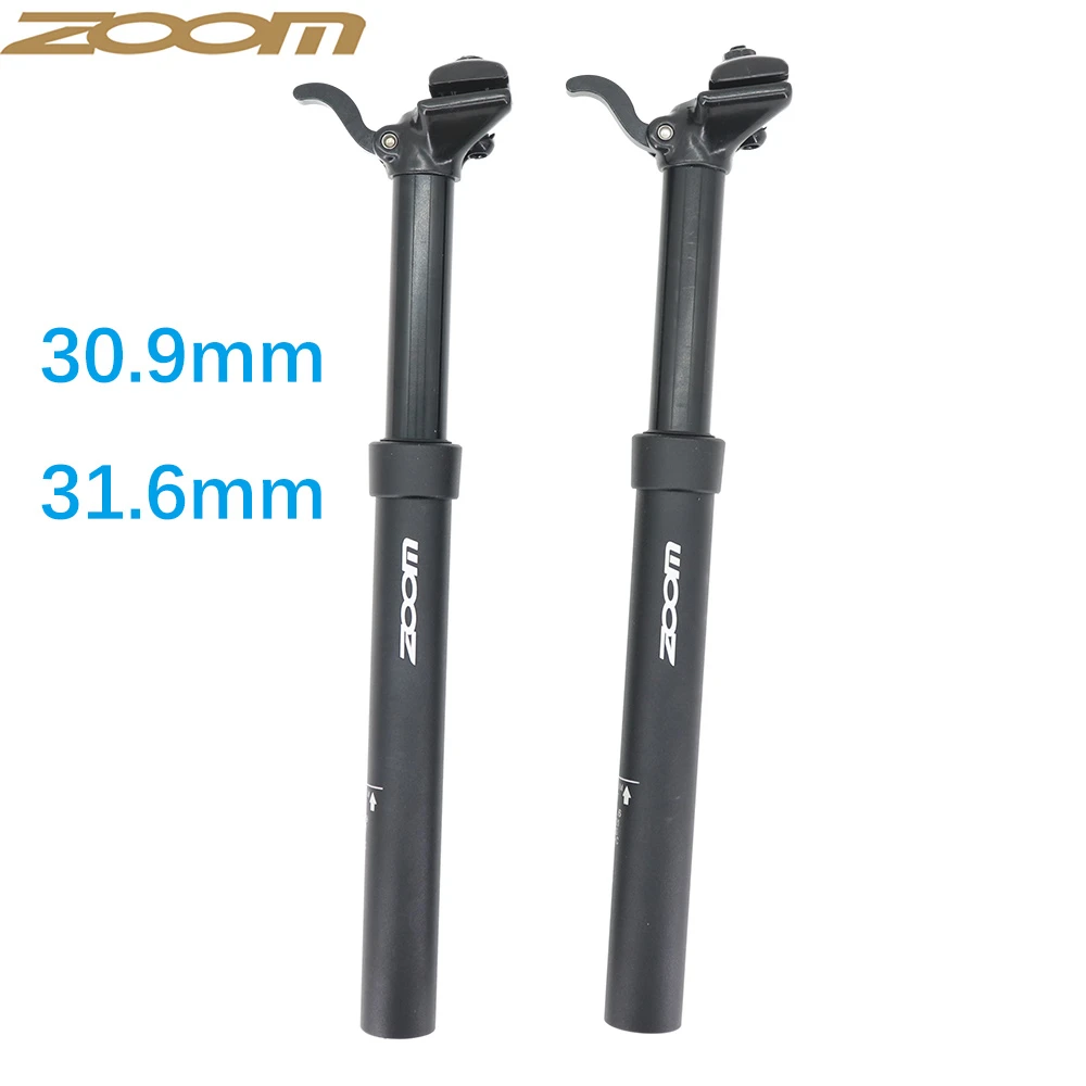 Zoom Dropper Seatpost Height Adjustable Seat Post Bike Hydraulic 30.9mm ...