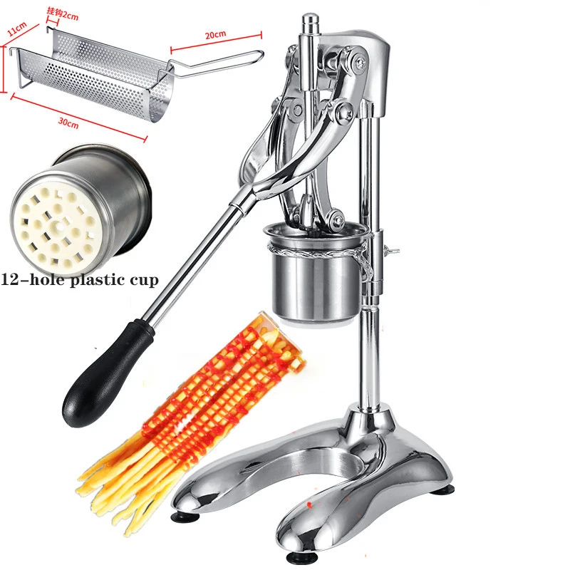 Manual-Stainless-Steel-Fries-Squeezer-30CM-Super-Long-Fries-Making ...