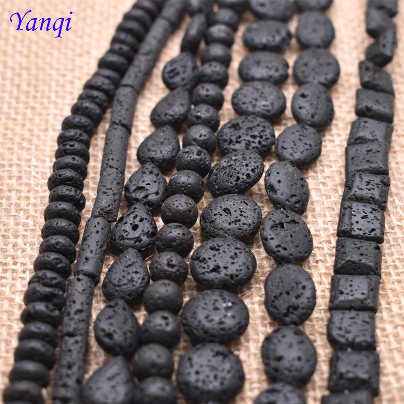 Lava Beads Jewelry Making | Lava Rock Beads Natural Color | Beads ...