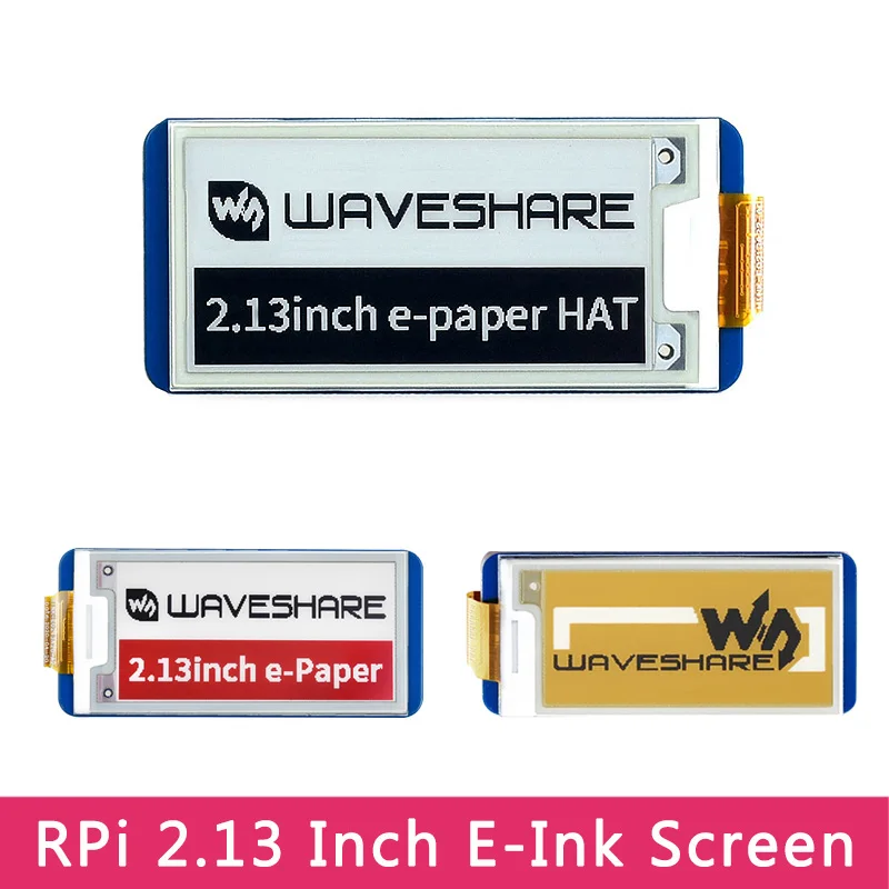 Raspberry Pi 2.13 Inch E Ink Display Hat 250x122 Resolution e Paper SPI ...