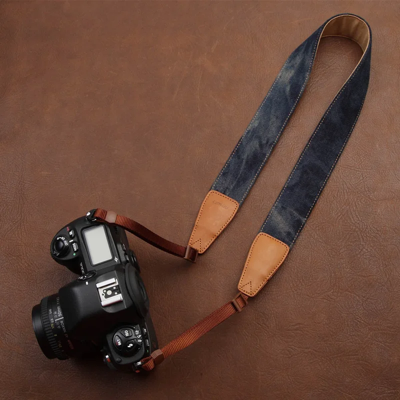 Denim Style SLR Camera Strap Digital Photography Lanyard Shoulder Neck ...
