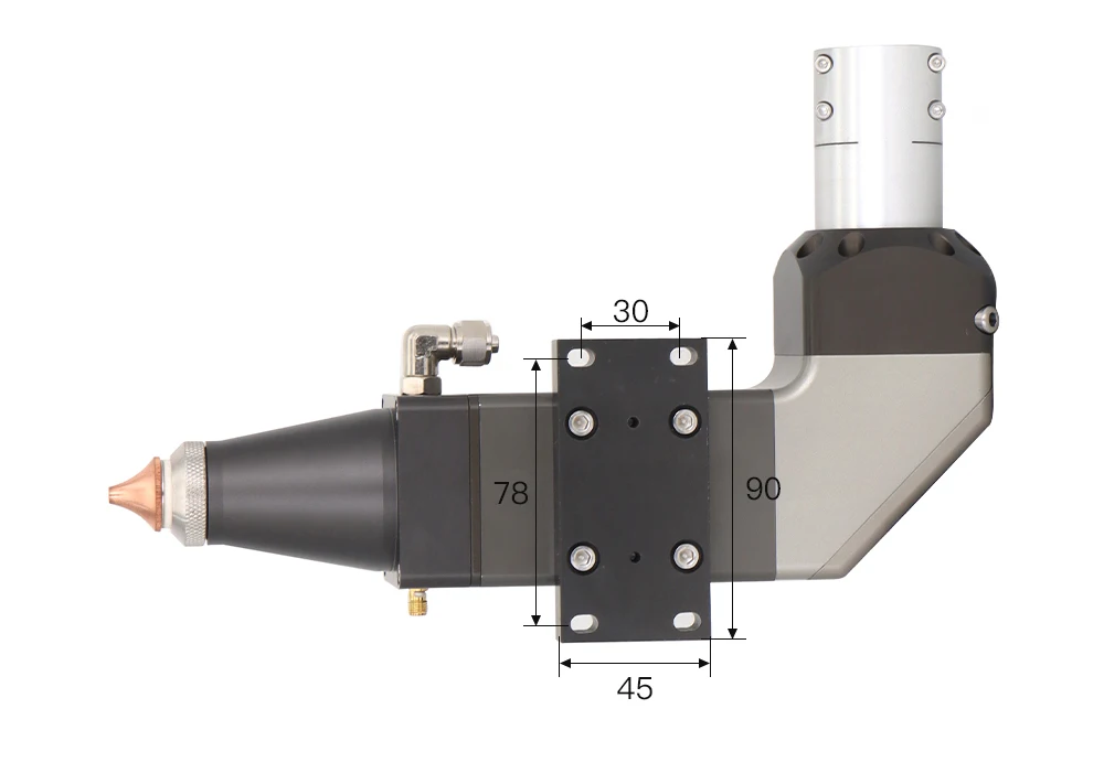 WaveTopSign 1064nm 2kw Fiber Laser Welding Head with QBH Connector Le ...