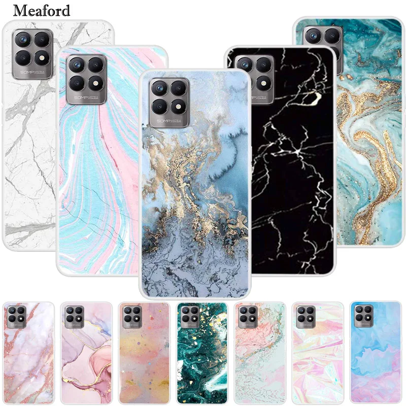 For OPPO Realme 8i Case Luxury Silicone TPU Soft Cover Phone Case for ...