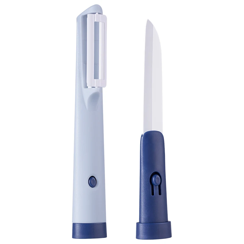 Middia Ceramic Kitchen Gadget 2 In 1 과일 필러 나이프 세트 가정용 또는 여행용|chef knife ...