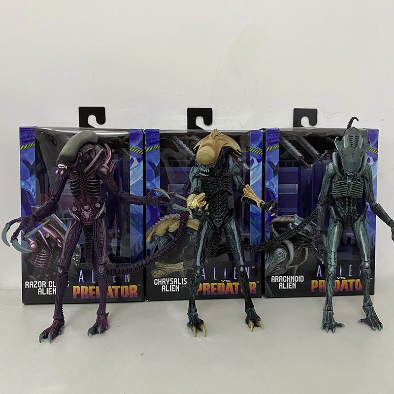 23cm-NECA-Aliens-Vs-Predator-Figure-Chrysalis-Arachnoid-Razor-Claws ...