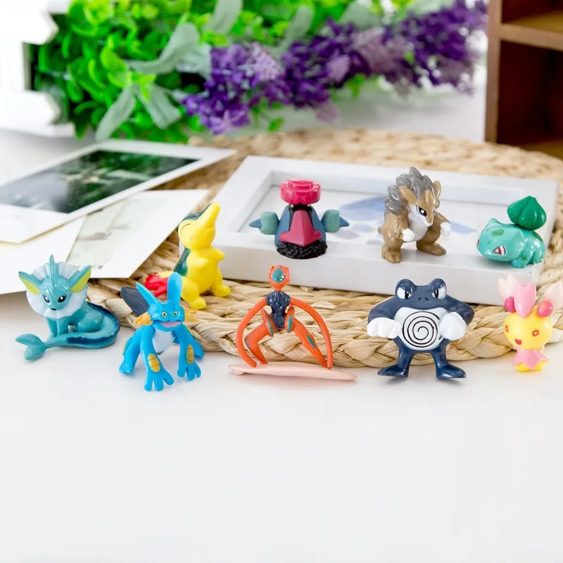 10pcs/set Different Original Pokemon Doll Toys For Children 3 5cm ...