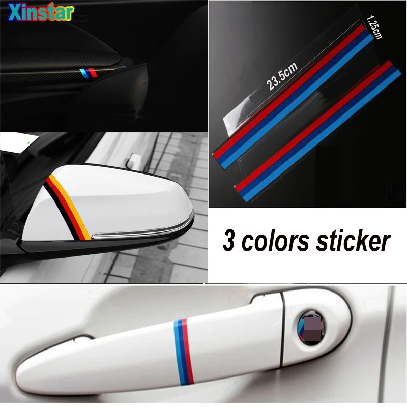 3colors pvc M peroformance car body sticker For Bmw M1 M3 M5 M6 X1 X3 ...
