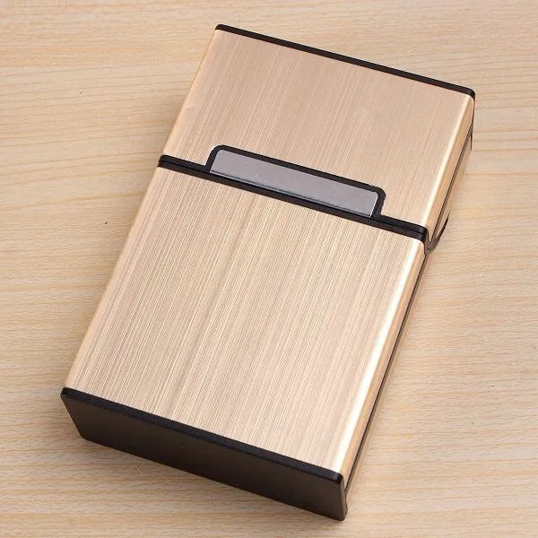 New Light Luxury Metal Aluminum Alloy Brushed Cigarette Case With ...