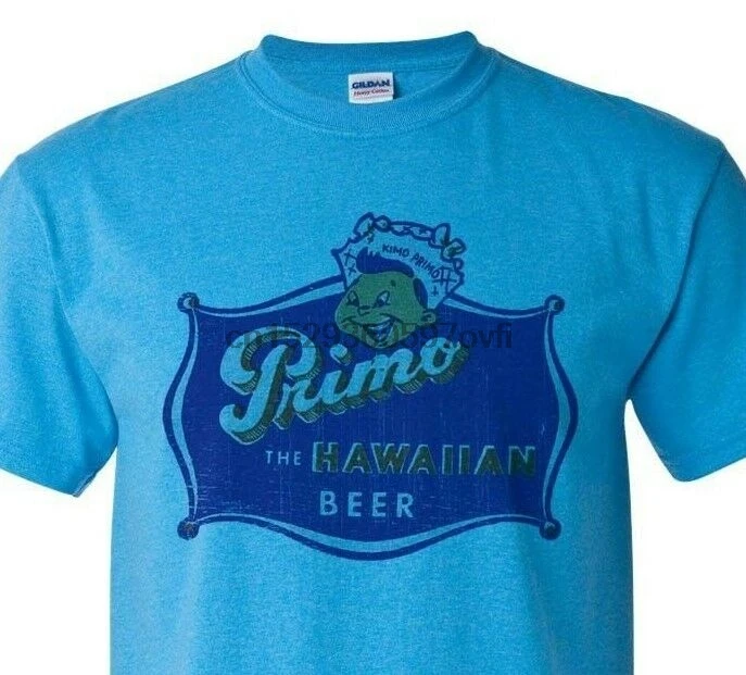 Primo Beer shirt M men's Hawaiian Holiday vintage 1960s blue - munimoro ...