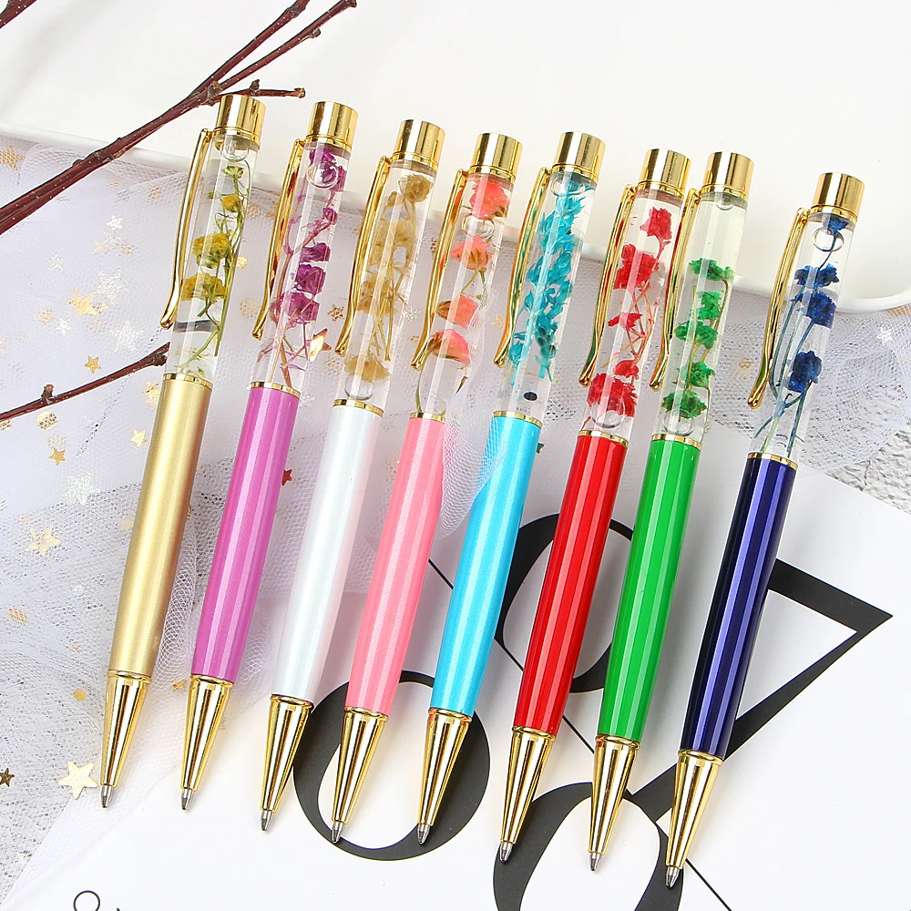 Creative ballpoint Pen Metal Ball Pens Office Supplies Rose Golden Rose ...