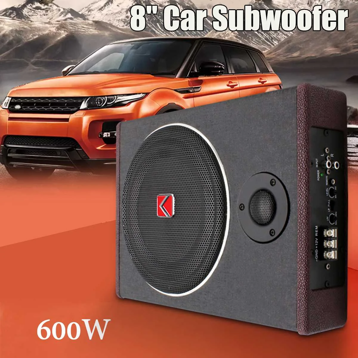 600W-Car-Ultra-thin-Subwoofer-Active-Under-Seat-Speaker-Stereo-Power ...