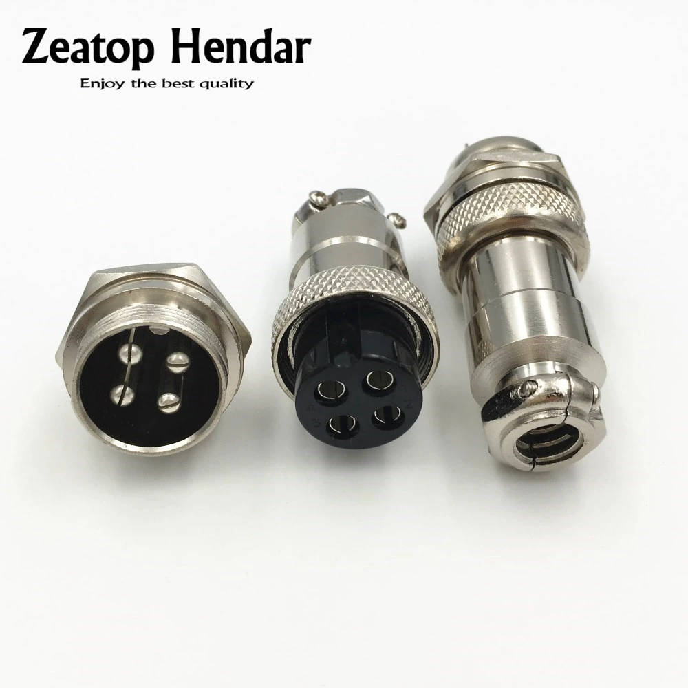 5 セット GX20 4 ピン航空コネクタ GX 20 4 1080p オス + メス 20 ミリメートル円形ワイヤーパネル航空コネクタ ...