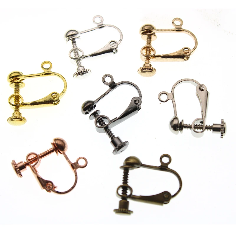 20pcs-Lot-Brass-Screw-Earring-Clips-non-Pierced-Ear-Clips-Earring ...