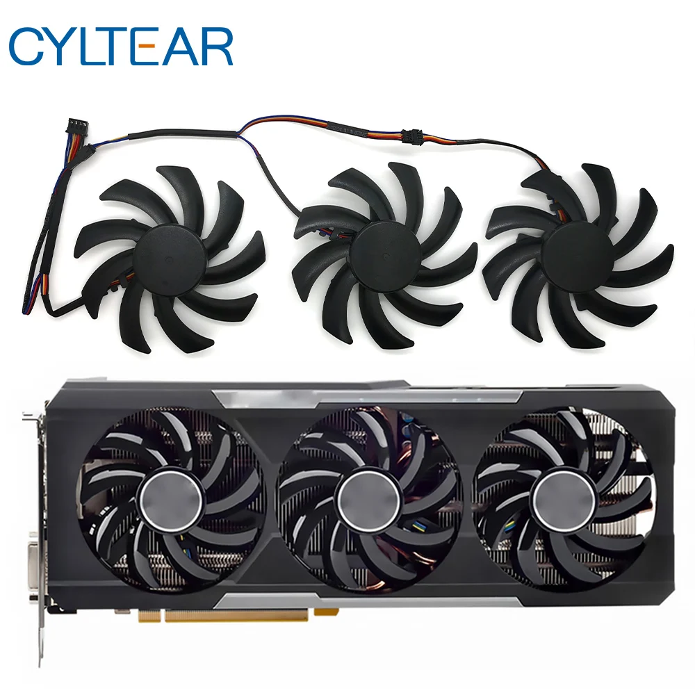 85MM FDC10H12S9-C GPU VGA Cooler Fan for Sapphire R9-290X R9 390 8G ...
