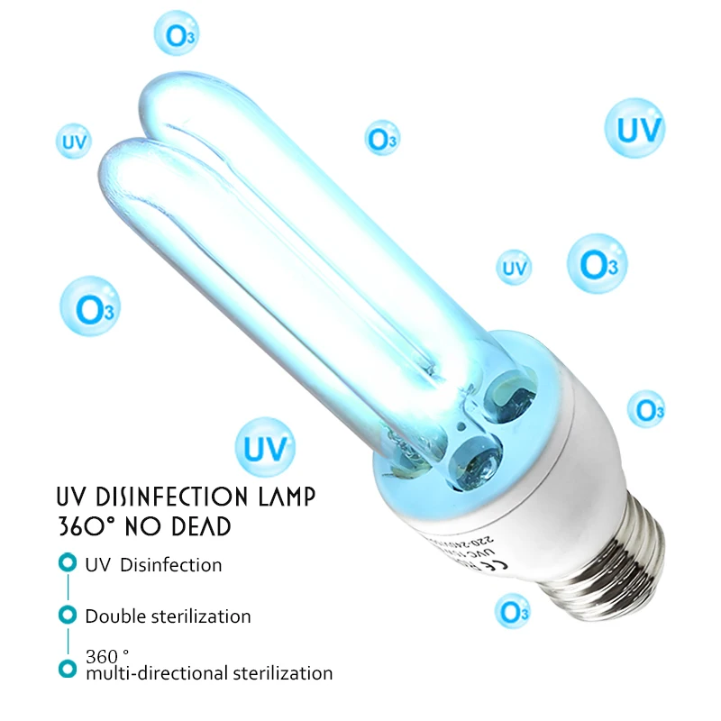UV Quartz Lamp Ultraviolet Light Tube Bulb E27 15W AC 220V UV Light ...