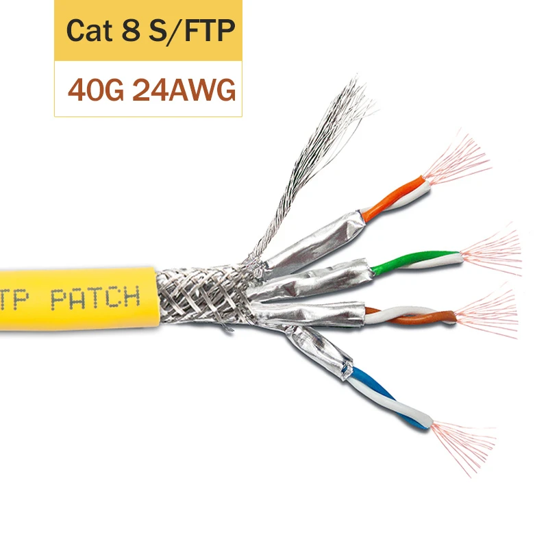 (price/meter) Linkwylan Network Cat8 Cable Sftp 40g 2000mhz Lan 22awg ...
