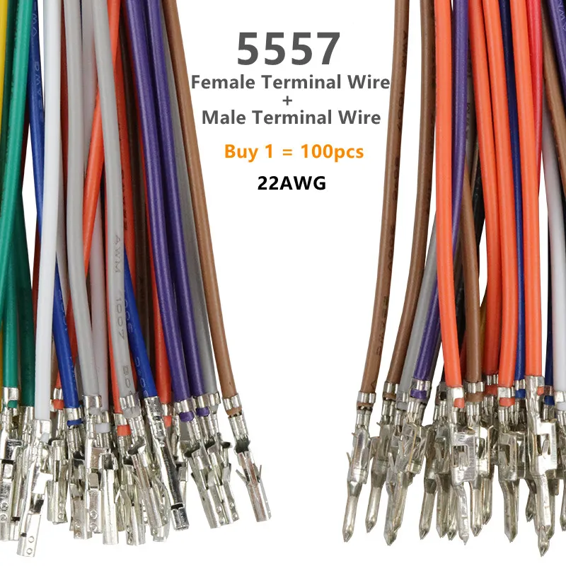 100PCS-lot-5557-5559-20AWG-Connector-Terminal-Wire-Electronic-Wire ...