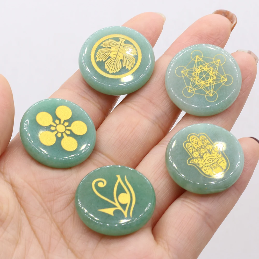 5pcs-Natural-Non-porous-Stone-Aventurine-Reiki-Healing-Religion-Clover ...