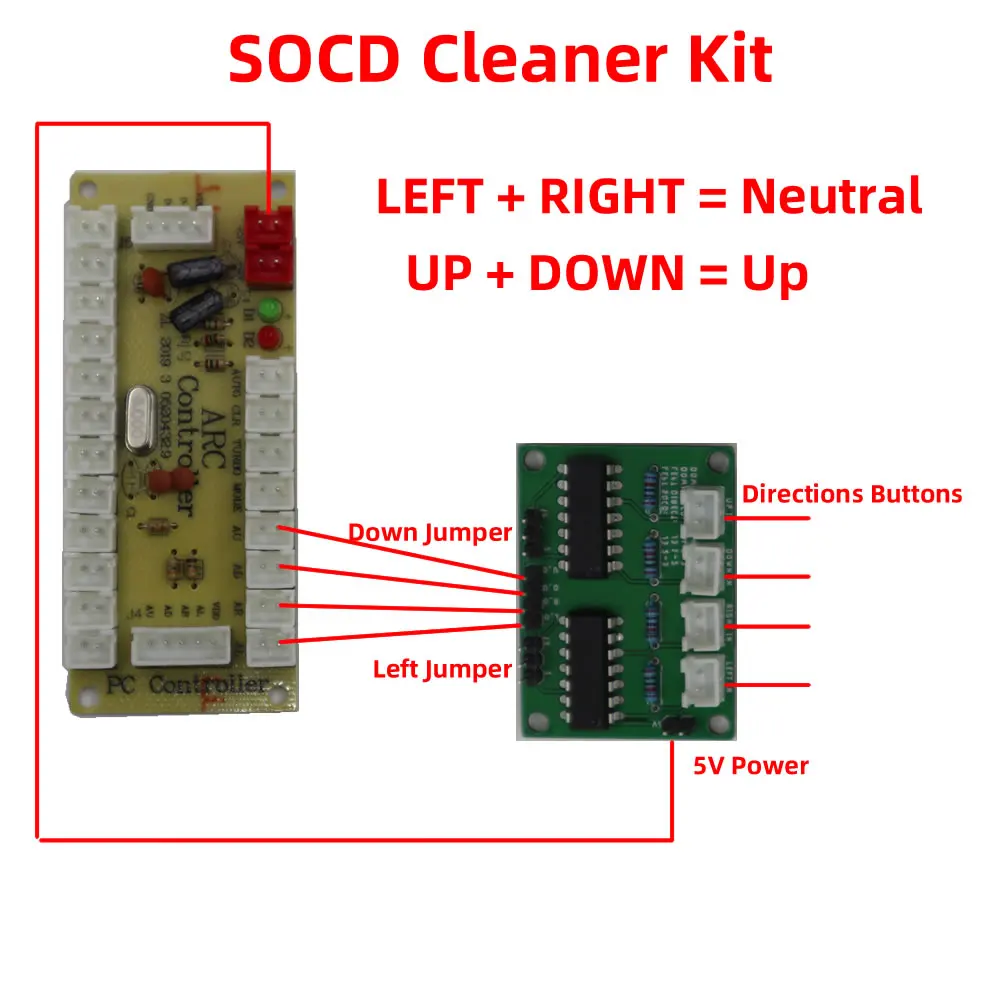 Kit-de-limpiador-SOCD-controlador-de-juego-Joystick-de-lucha-todos-los ...