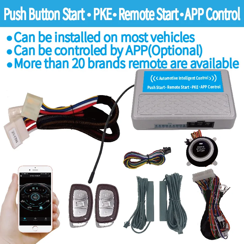 Push Start Keyless Entry Remote Engine Start For Kia Motor 4g Or 2g ...