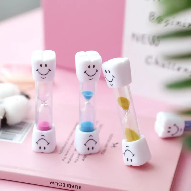 Three-minute-children-s-tooth-brushing-timer-hourglass-smiley-face ...