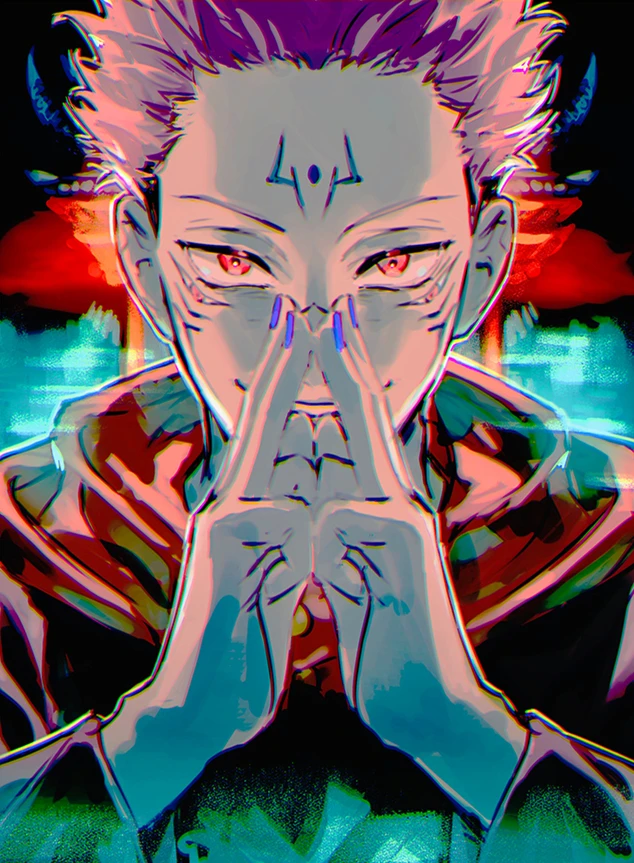 Ryomen Sukuna Anime Posters Jujutsu Kaisen High Quality Canvas Painting ...