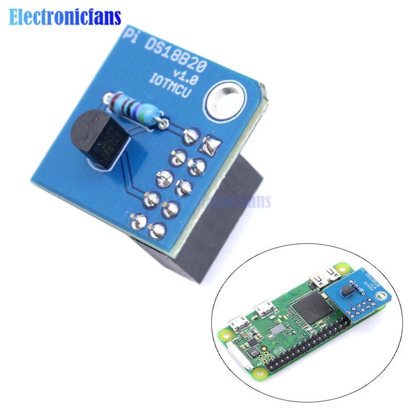 DS18B20 온도 센서 모듈 3.3V 1 와이어 인터페이스, 라즈베리 파이 1/2/3/A +/B + /Zero|센서들| - AliExpress