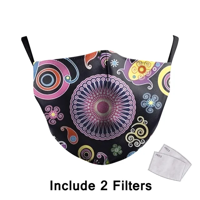 Flower Print Face Mask - Fashion Masks