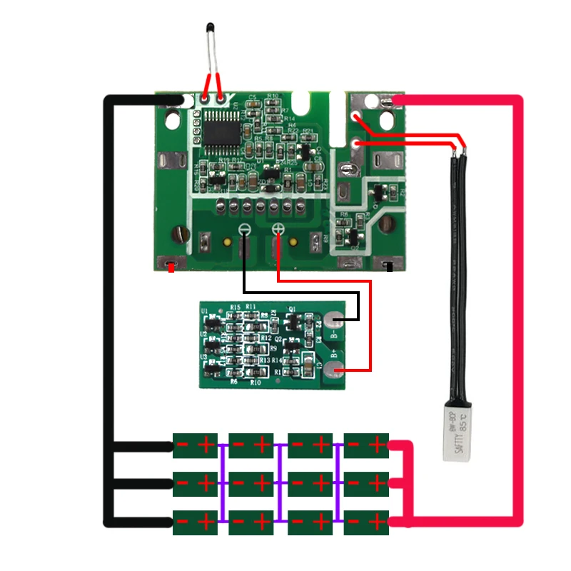 Box-pcb - Boîtier plastique pour batterie BL1490 Eddie ion, protection ...
