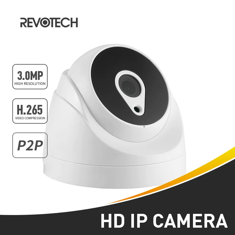 HD 3MP H.265 внутренняя IP камера 1296 P/1080 P купольная светодиодный ИК-камера безопасности ...
