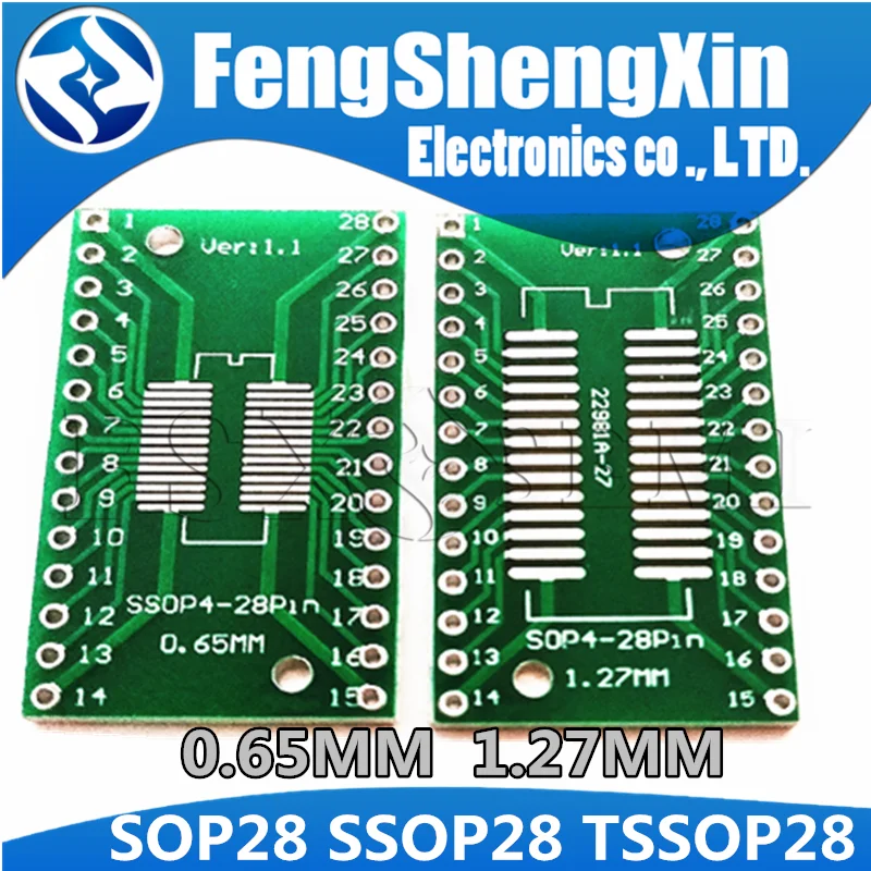 5pcs/lot pinboard SOP28 SSOP28 TSSOP28 to DIP28 Adapter Converter PCB ...