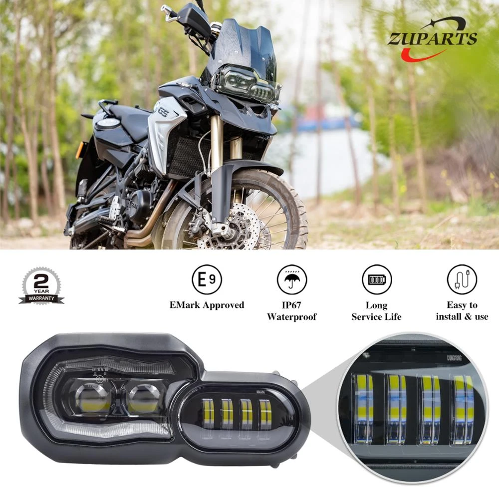 LED Headlight Assembly Fit For BMW F800GS F800GS ADV Adventure F800R ...