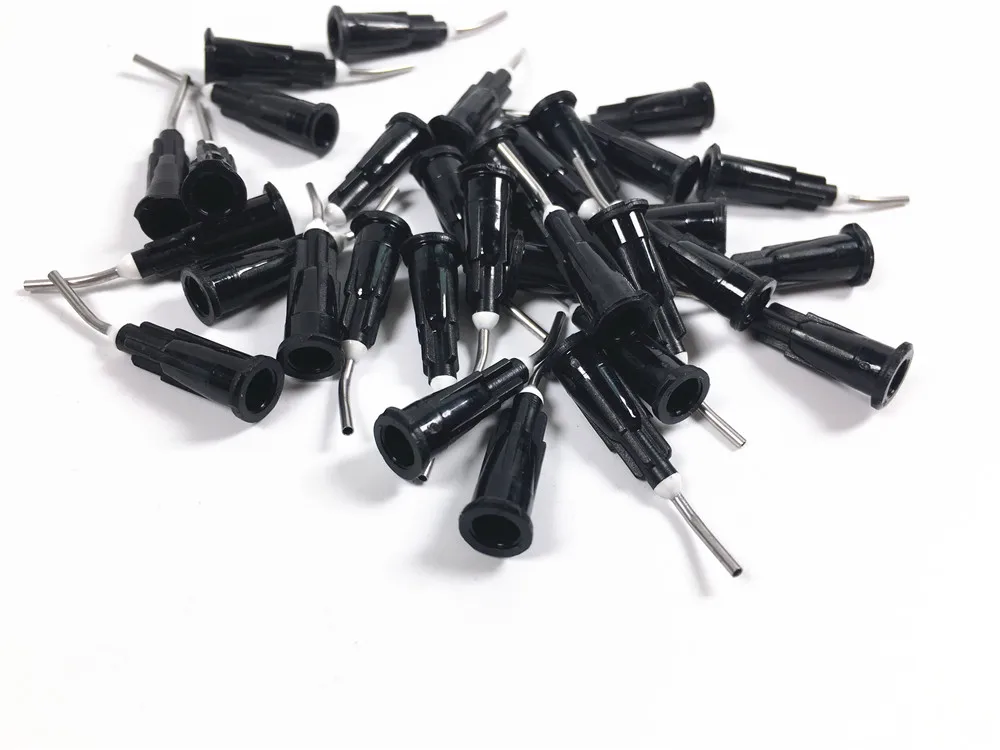 Dental Supplies 500/Lot Dental Pre Bent Flow Dispensing Tips Flowable ...