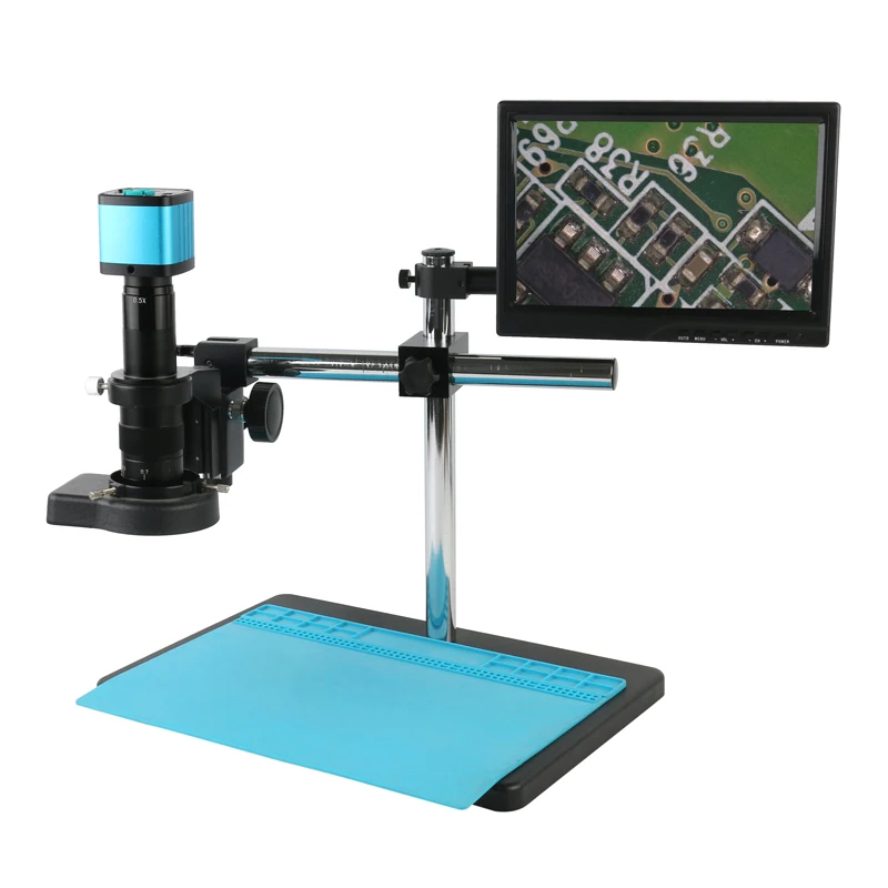 1080p 2k 48mp 4k Hdmi Usb Industrial Zoom 180x 300x Video Microscope ...