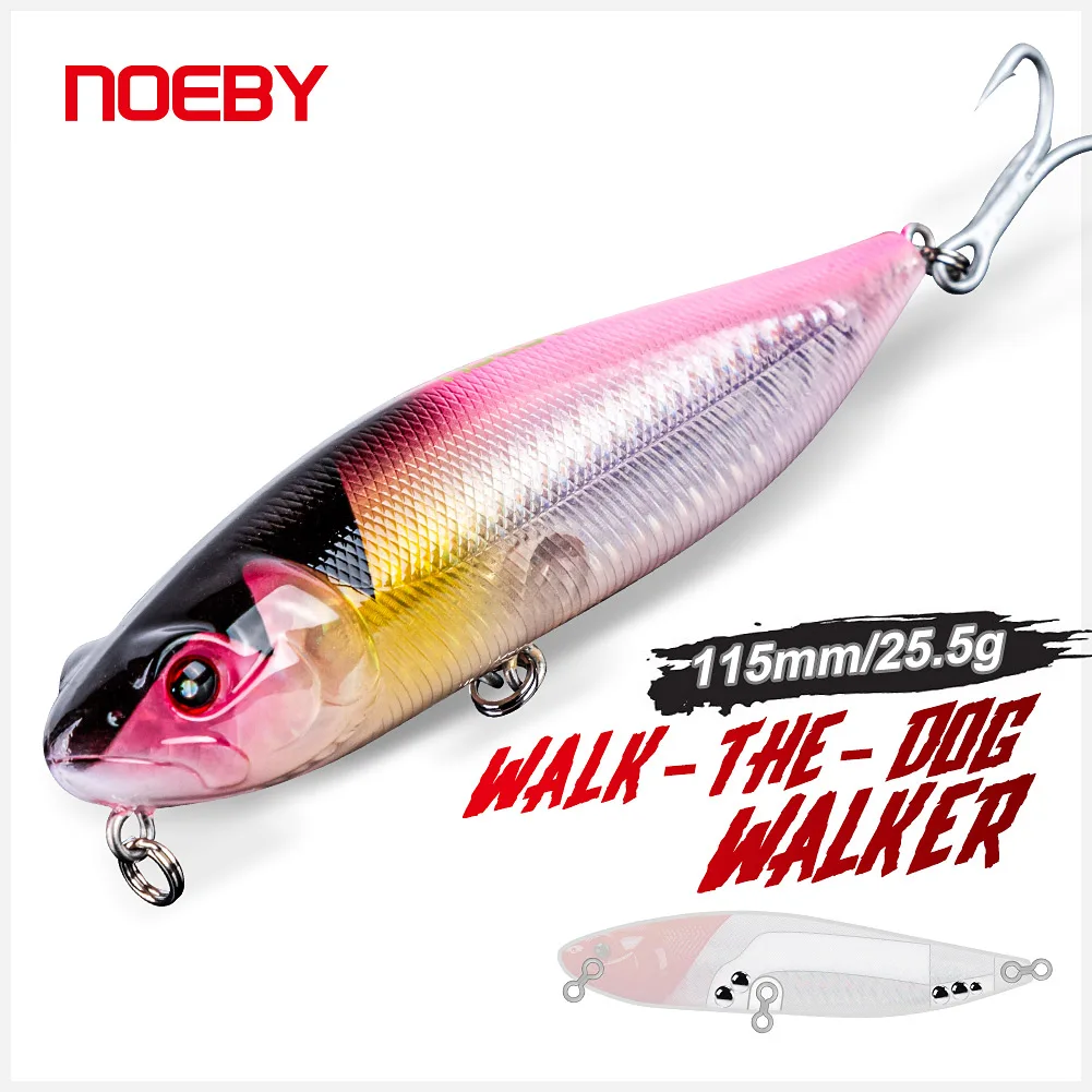 Noeby-Walker-Fishing-Lures-115mm-25-5g-Floating-Wobbler-Hard-Bait ...