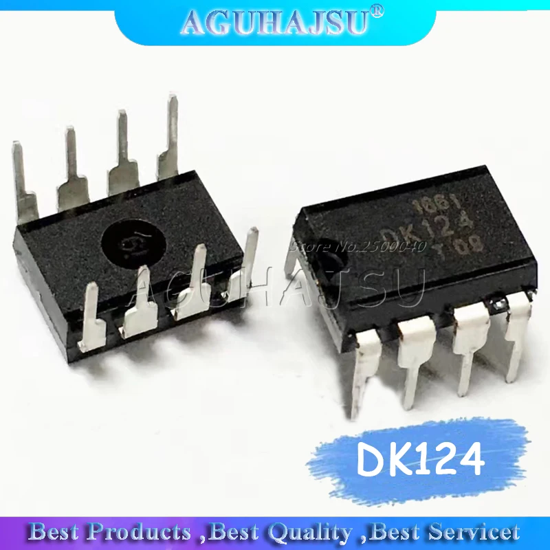 10 ชิ้น/ล็อตชิปเพาเวอร์อินไลน์DK124 24Wอะแดปเตอร์ชาร์จIC Pwm Controller DIP 8 Integrated Block ...