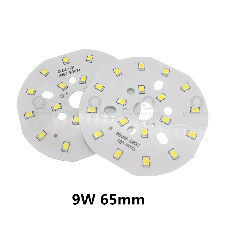 10pcs 9W 2835 SMD LED PCB Lamp Panel 58mm 65mm 78mm SMD2835 High ...