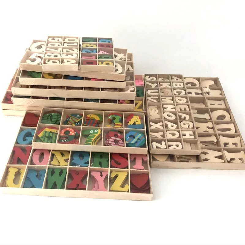 English-Letter-number-Set-Wood-Scrapbooking-Alphabet-Party-Home ...