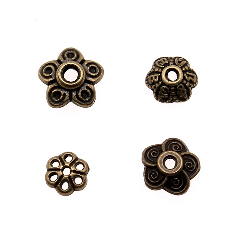 50pcs Bead Caps DIY Jewelry Findings For Jewelry Making Accessories ...