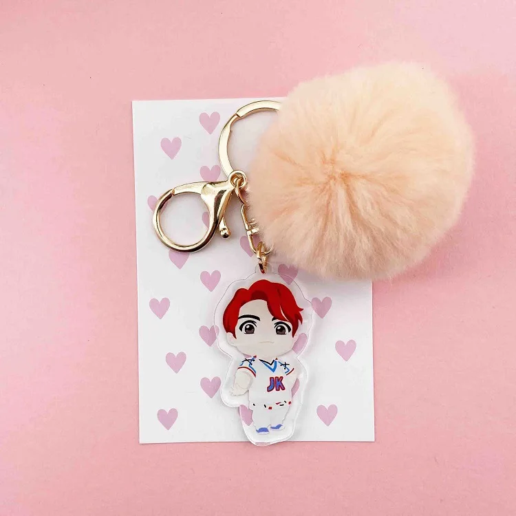 Buy BTS Group Official Kawaii Keychains | KpopHeart