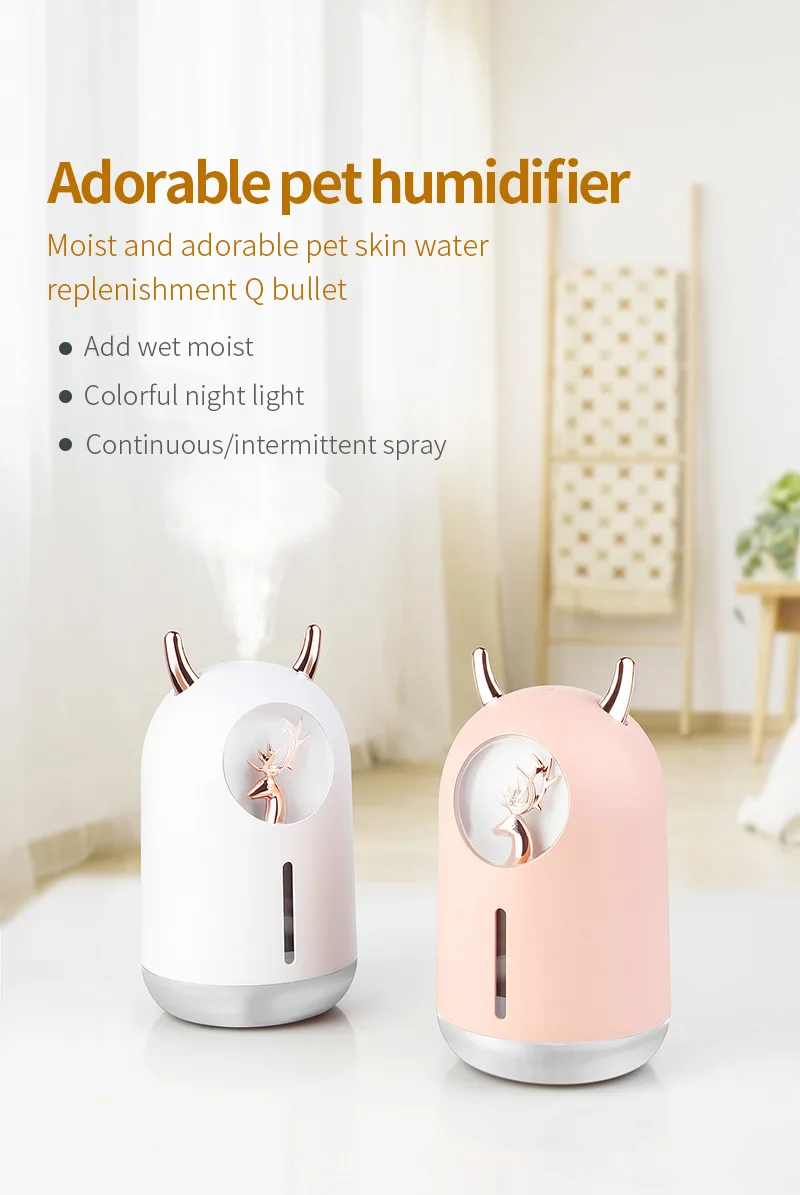 [(-18)Clock Humidifier Pink]