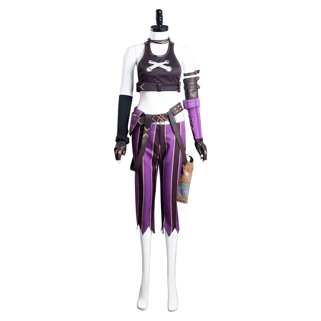 Game League Of Legends Jinx Uniform Cosplay Costume - AllCosplay.com