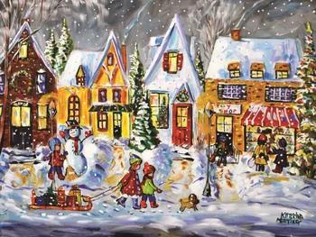 Festive Christmas paint by numbers kits