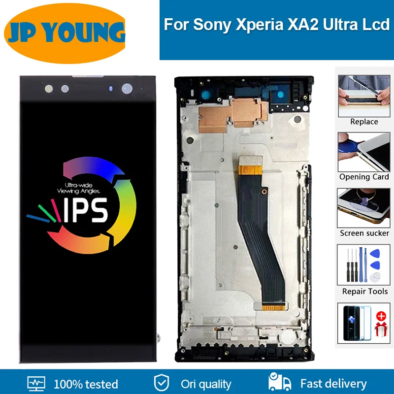 6.0" Original LCD Display For SONY Xperia C8 XA2 Ultra Touch Screen ...