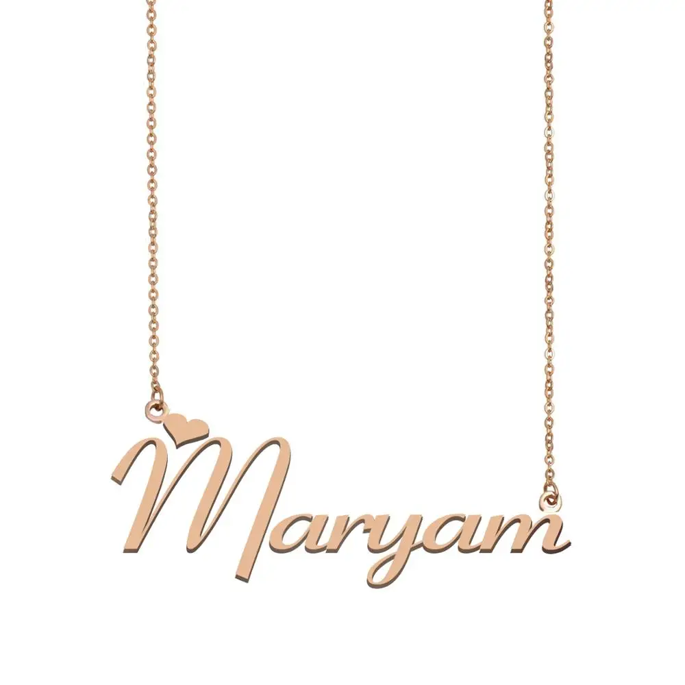 Maryam Name Necklace , Custom Name Necklace For Women Girls Best ...