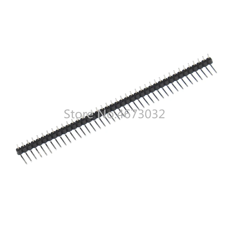 10pcs/lot Pin Header 2.54mm Right Angle Pin Connector Single Row Male 2 ...