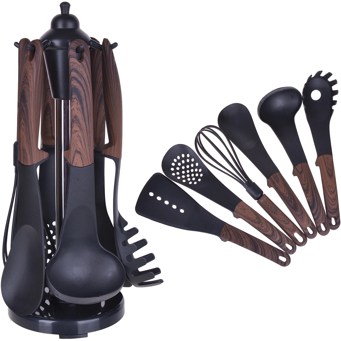 Set of halves Mayer & Boch, 7 items, on the stand Halves set Utensils ...