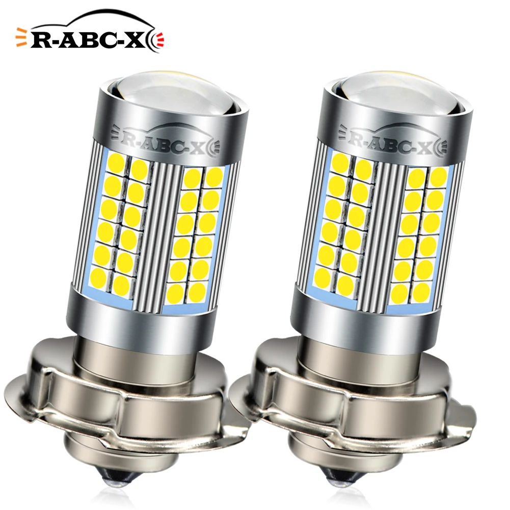 2Pcs 6000K P26S Led Motorcycle Headlight Scooter Light 6V 12V Motorbike ...